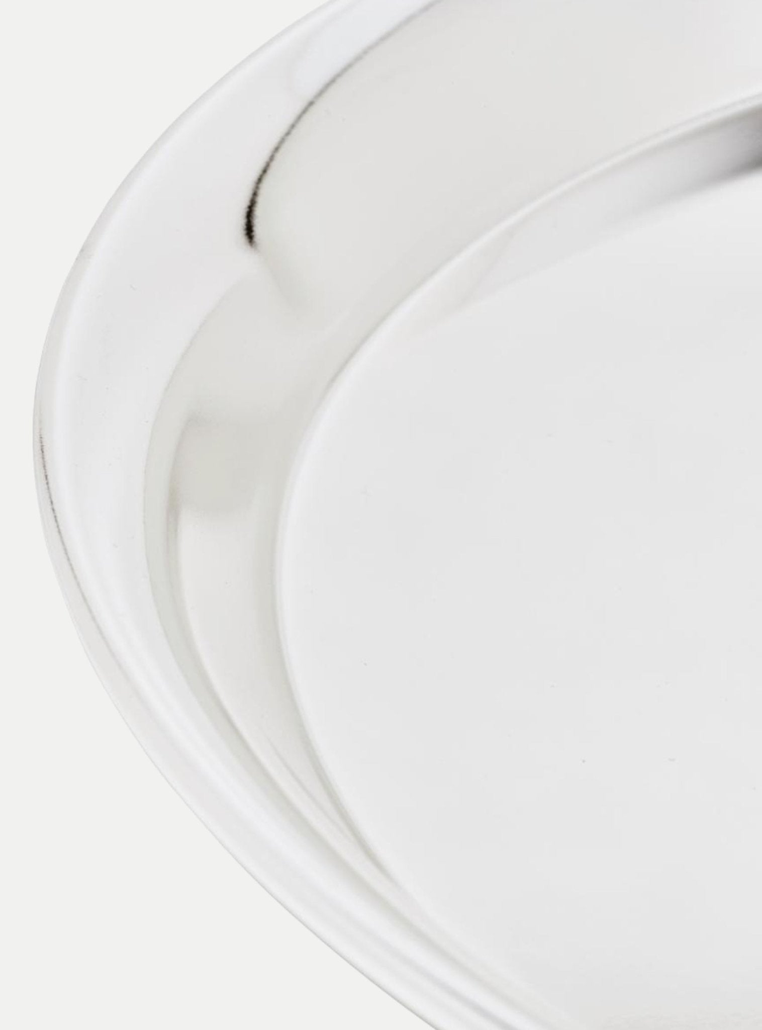 Marlene serving tray, round, silver-plated and highly polished